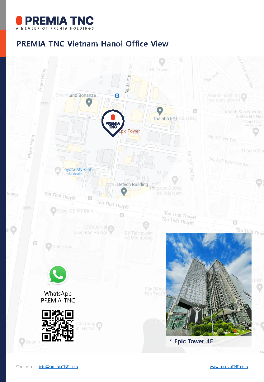 Hanoi Office Guide Map - Premia TNC