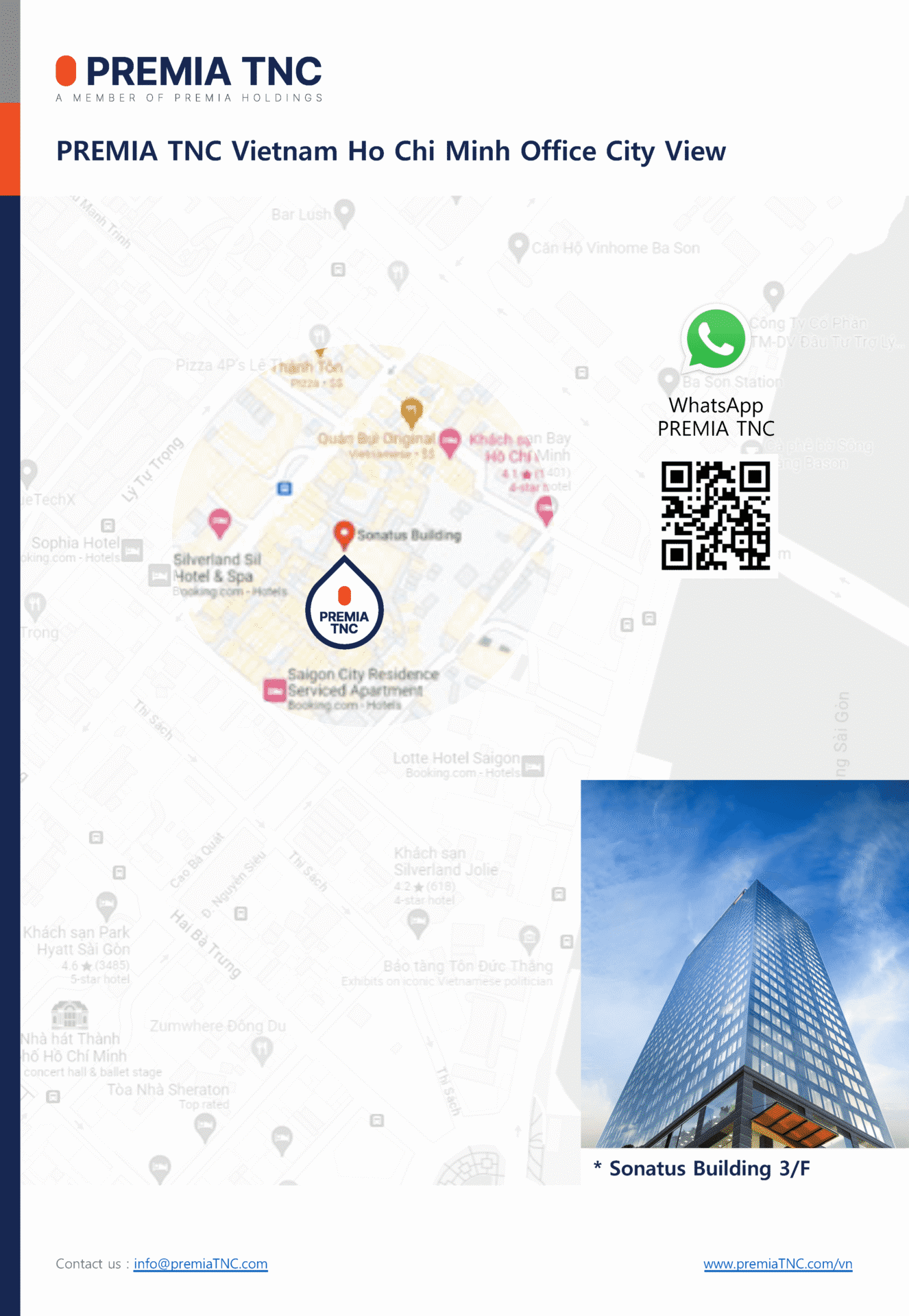 Ho Chi Minh Office Guide Map - Premia TNC